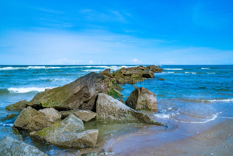 Rocks on Shell Island in Georgetown, South Carolina Stock Photo - Image ...
