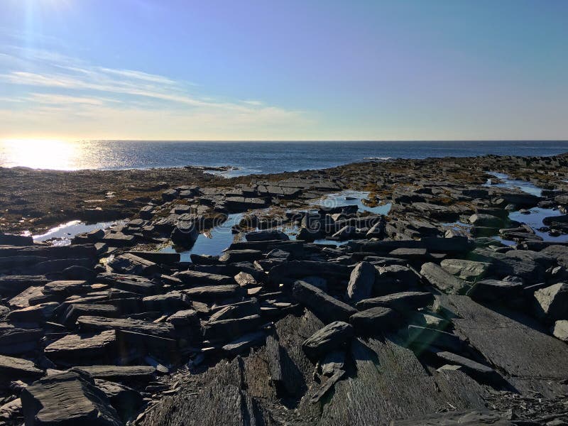 Arctic Ocean shore stock photo. Image of nature, rocks - 134061862