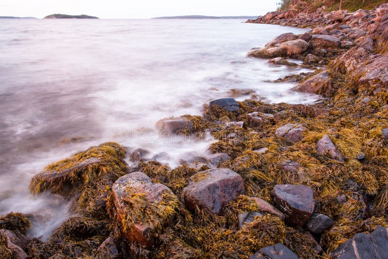 Rocks on the Shore of the White Sea Stock Image - Image of seascape ...
