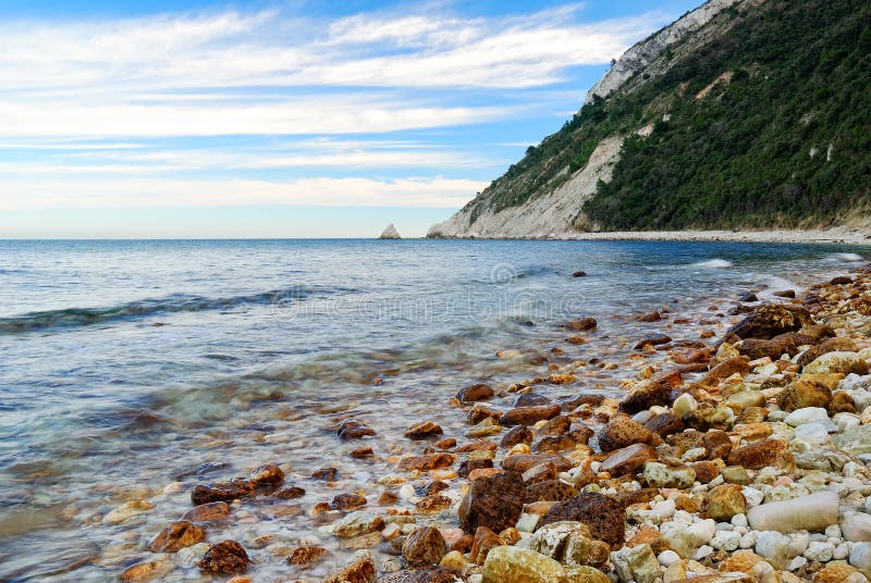 Rocks on the shoreline stock photo. Image of stone, summer - 39603660