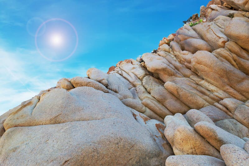 Rocks and sky stock photo. Image of beautiful, relfection - 34129410