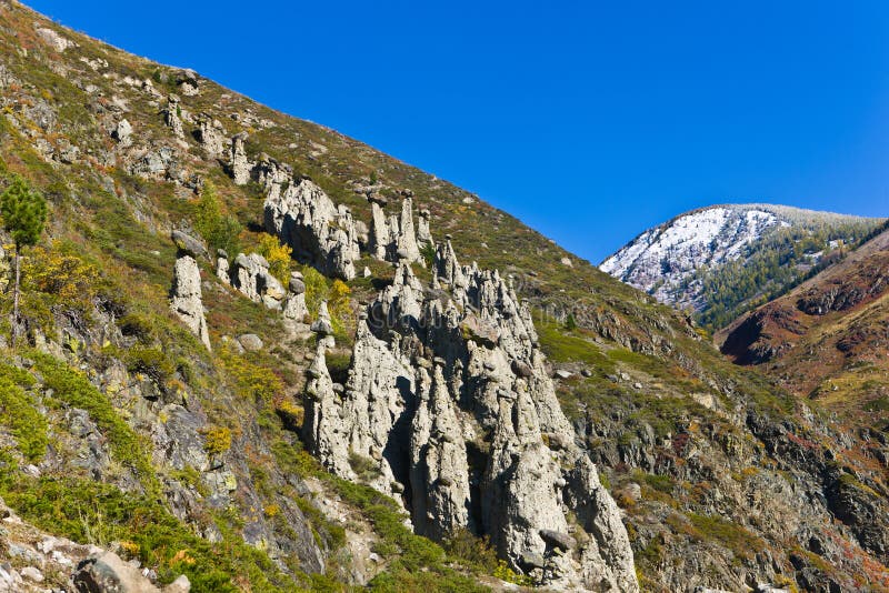 Rocks on a slope stock photo. Image of landmark, wilderness - 22082732