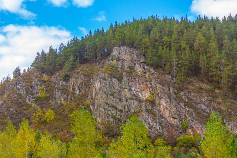 Rocks of the Southern Urals. Stock Photo - Image of boulder, blue ...