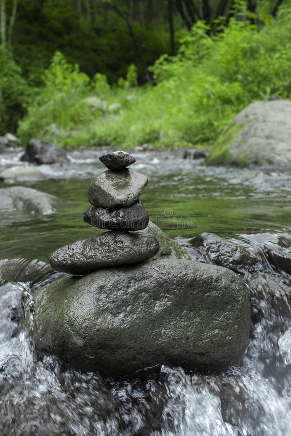 Rocks stacked up stock image. Image of outdoor, meditation - 237881379
