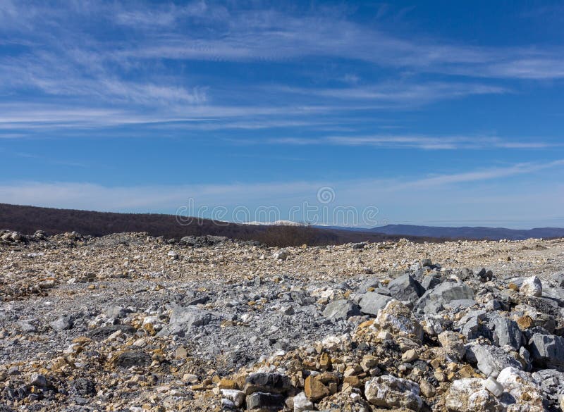 Rocks , Stone - Limestone Material of Volcanic Origin, Close-up. Stock ...