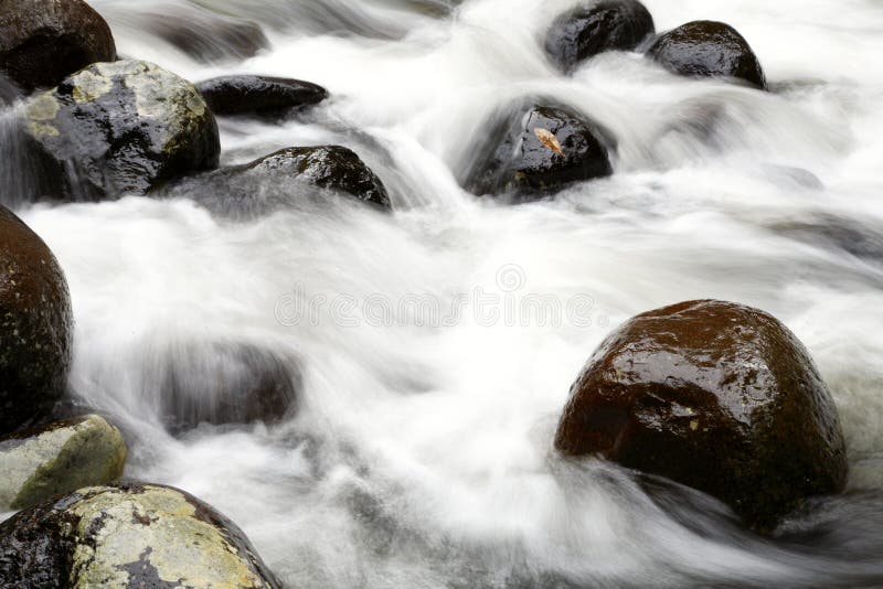 Rocks in stream stock image. Image of flowing, spring - 7355867
