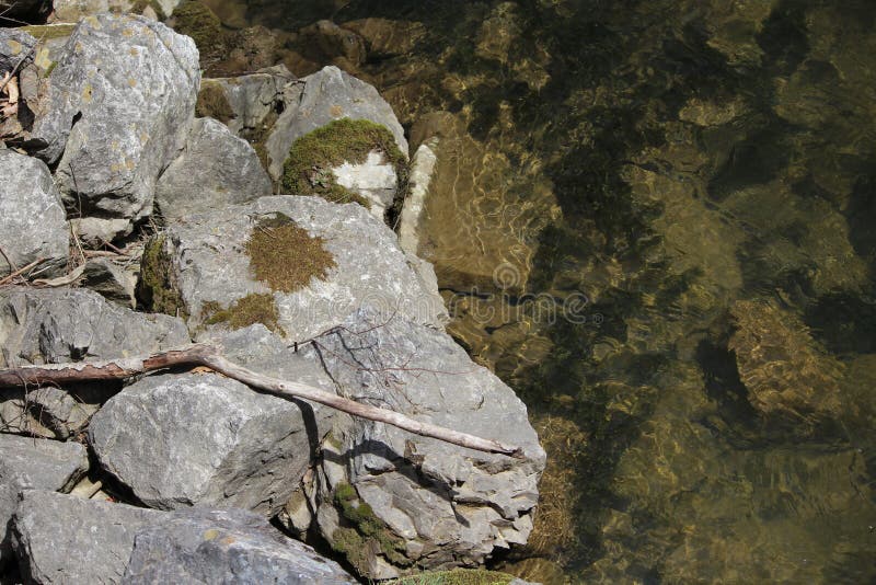Rocks stock photo. Image of water, bank, view, rock, close - 90573300