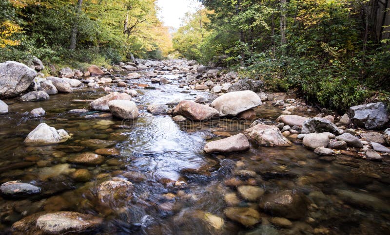 Rocks in a stream stock image. Image of scenic, fall - 64869633