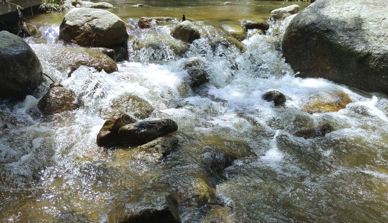 Smooth Flowing Water Creates a Majestic, Tranquil Scene in Nature ...