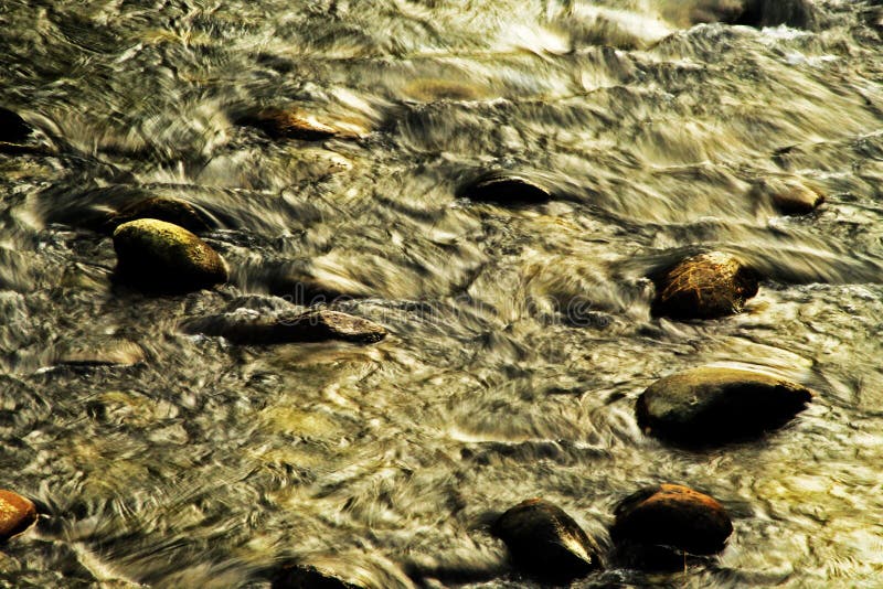 Rocks in Stream with Smooth Flowing Water Arunachal Pradesh, India ...