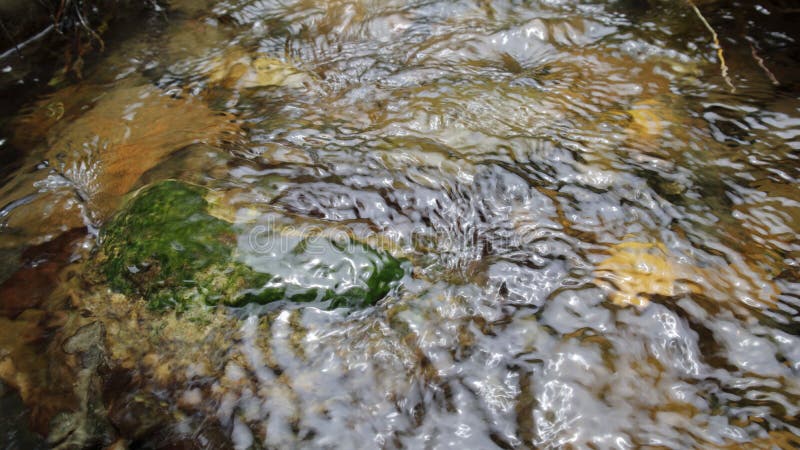 The Rocks in the Stream with Smooth Running Water Stock Image - Image ...