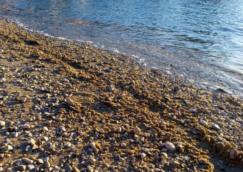 Rocks on the Sunny Mediterranean Beach Stock Image - Image of autumn ...