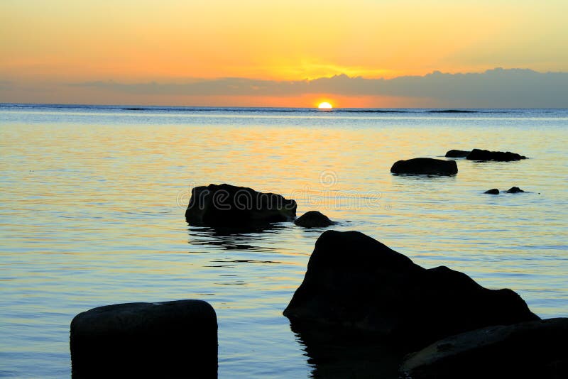 Rocks at sunset stock image. Image of stone, peaceful - 4206457