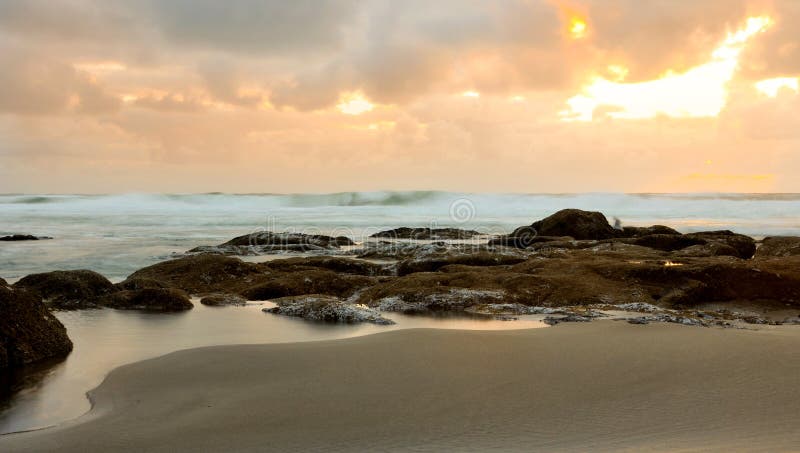 Rocks and Surf stock photo. Image of outside, ocean, sunset - 39057438