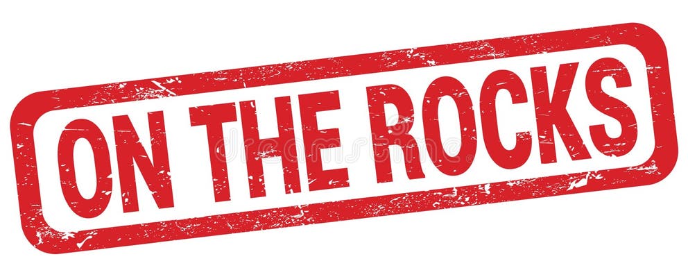 On the ROCKS Text Written on Red Rectangle Stamp Stock Illustration ...