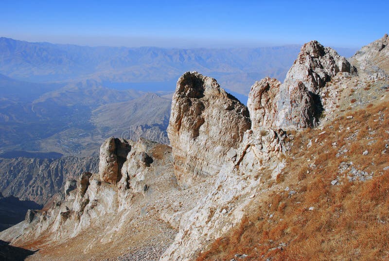 Rocks on the Top of the Tian Shan Stock Image - Image of hiking, shan ...