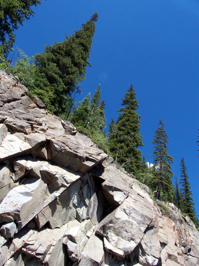 Rocks and Trees stock image. Image of blue, elevation - 6966097