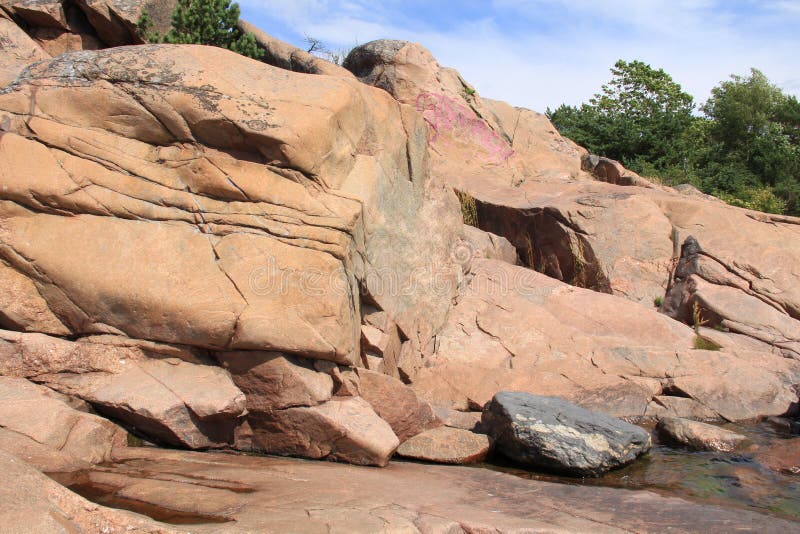 Rocks and trees stock image. Image of rocks, park, white - 33021761