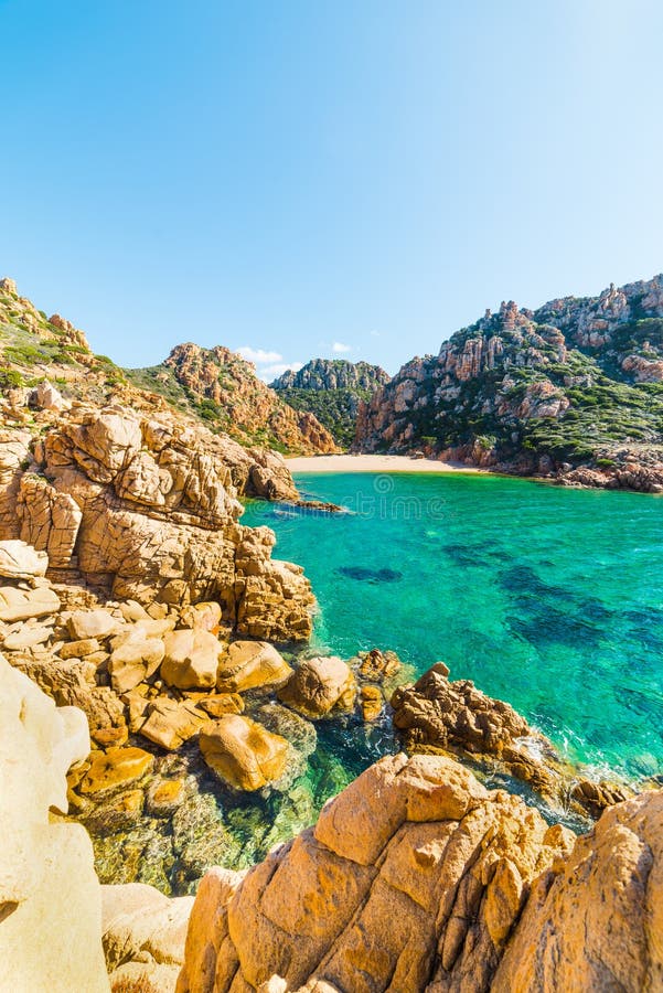 Rocks and Turquoise Water in Costa Paradiso Stock Image - Image of ...