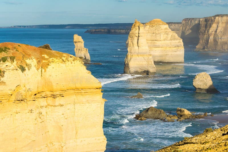 Rocks of the Twelve Apostles Along Australian Coast Stock Image - Image ...