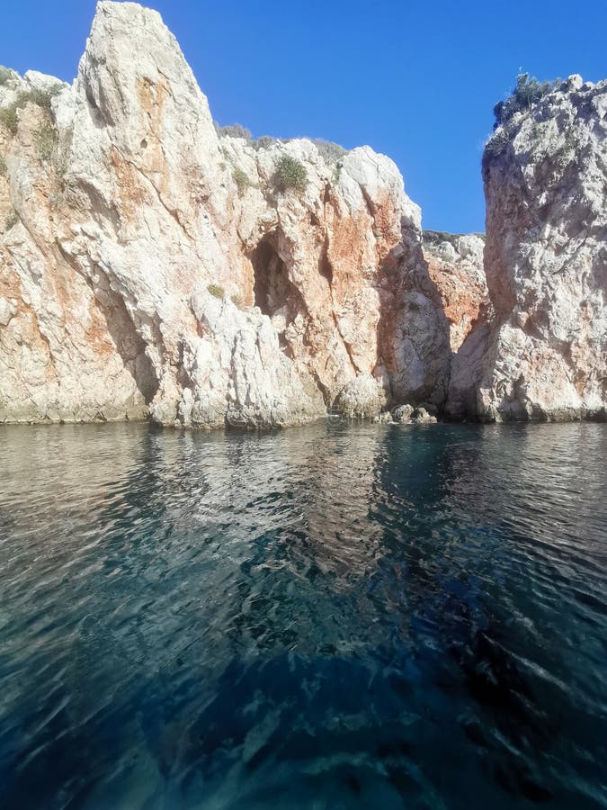 Rocks on an Uc Adalar Island in the Mediterranean Sea Stock Photo ...
