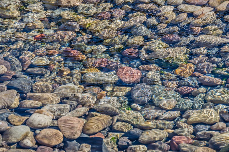 Rocks Under Creek Water stock image. Image of wavy, solitude - 91634929