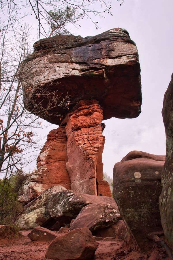 Rocks Under Devil S Table in Germany Stock Image - Image of table ...