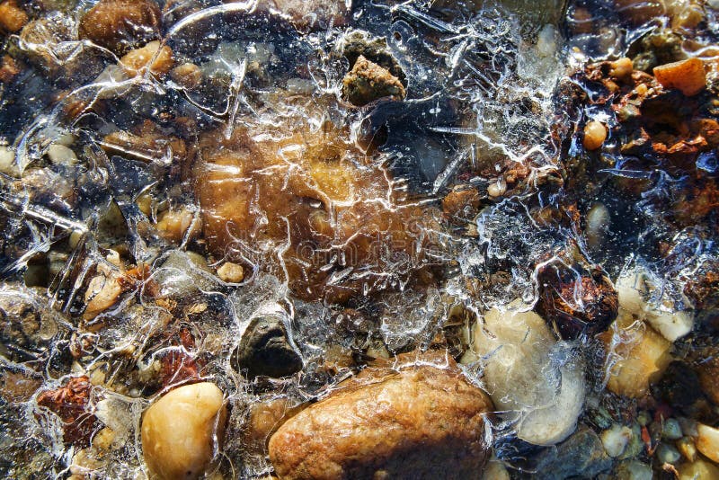 Rocks under ice stock photo. Image of sunlight, water - 84506988