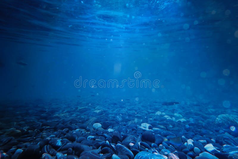 Rocks Under the Sea Waves Water in Thai. Background with Lots O Stock ...