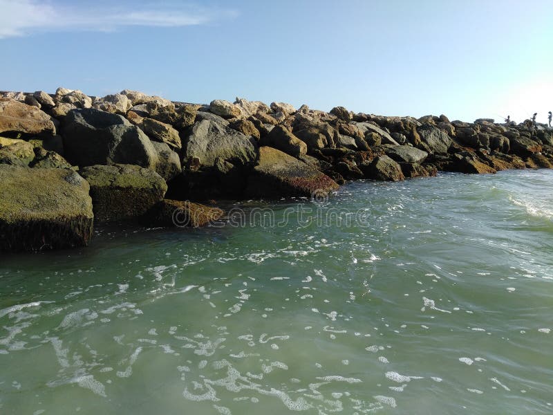 Rocks at Venice Florida Beach Stock Image - Image of beach, florida ...