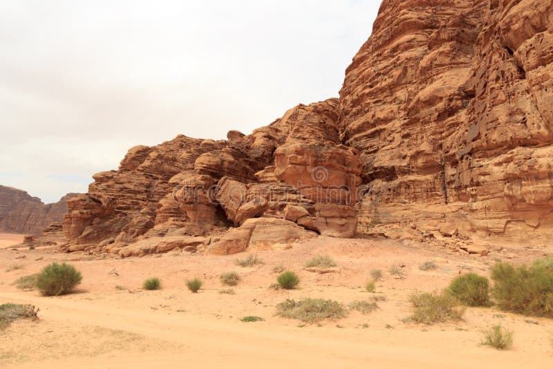Rocks in Wadi Rum Desert, Jordan Stock Image - Image of lawrence, asia ...