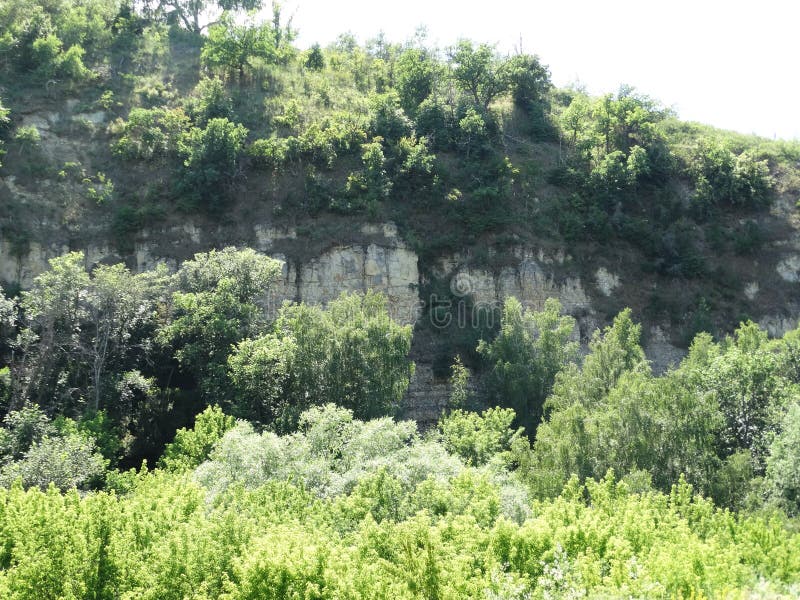 Steep cliffs in the gorge stock photo. Image of canyon - 150582044
