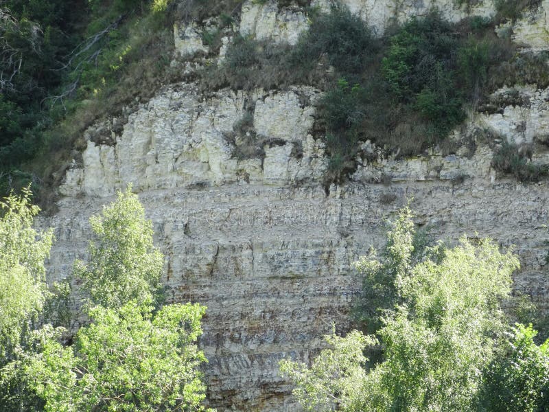 Steep cliffs in the gorge stock photo. Image of river - 150582052