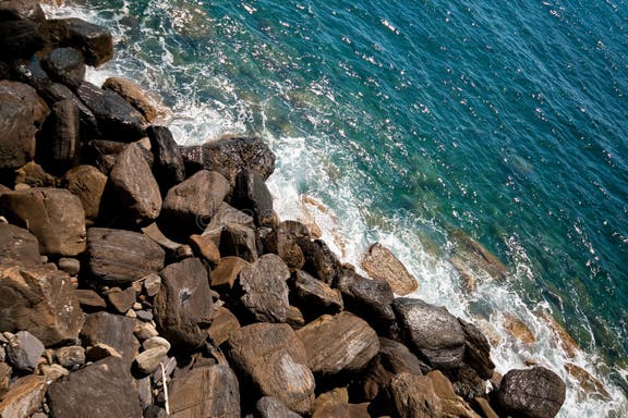 Rocks and water stock photo. Image of pattern, tide, closeup - 12737098