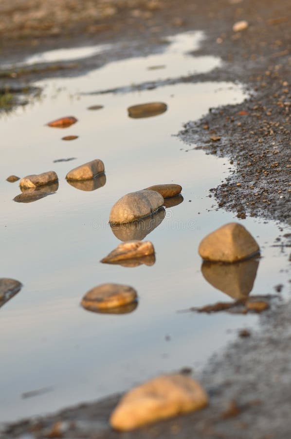 Rocks on the water stock image. Image of background - 107322835