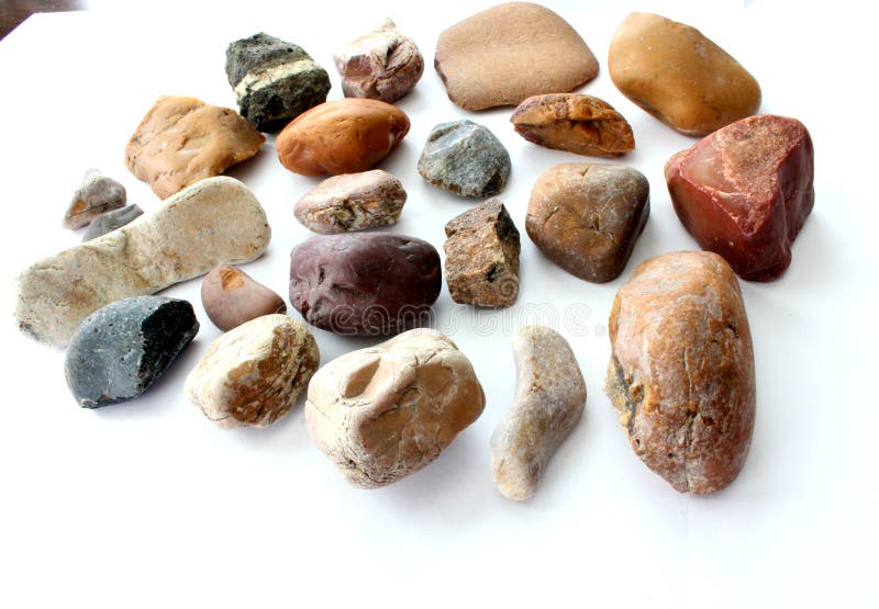 Rocks on a White Background Stock Photo - Image of isolated, rocks ...