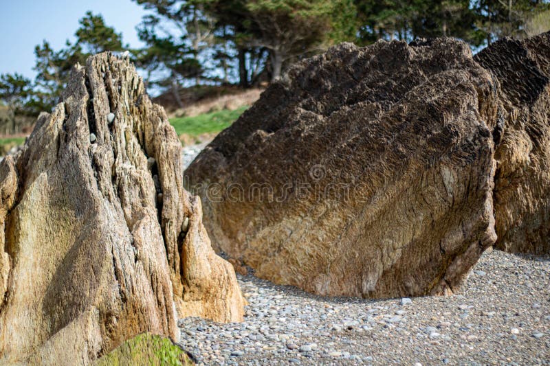 Rocks on a Wild Beach in West Cork, Ireland Stock Photo - Image of ...
