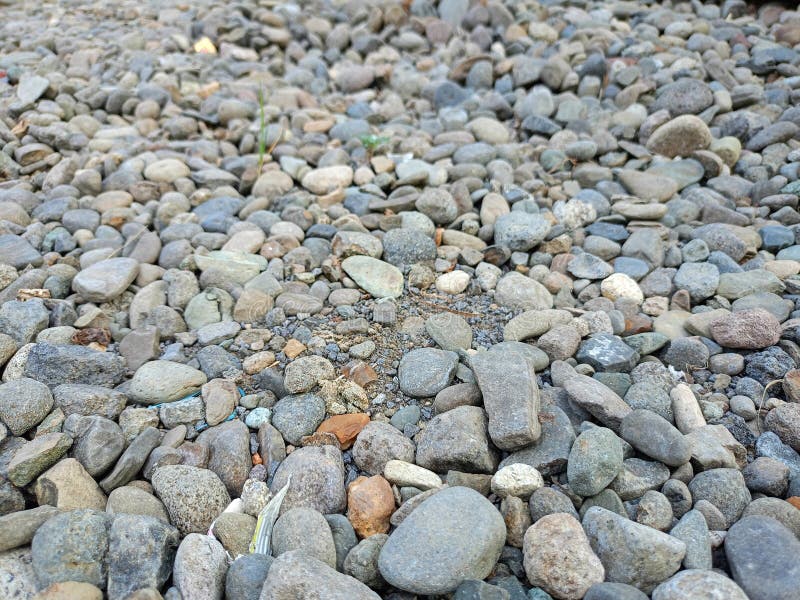 Rocks in the Yard of a House in the Countryside Stock Photo - Image of ...