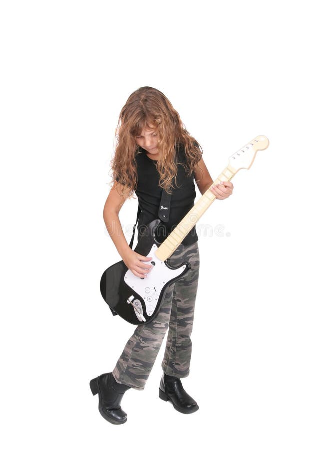 Rockstar girl stock photo. Image of girl, rockstar, artist - 7622446