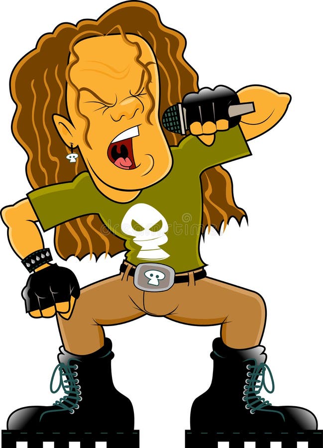Cartoon Heavy Metal Singer Stock Illustrations – 269 Cartoon Heavy ...