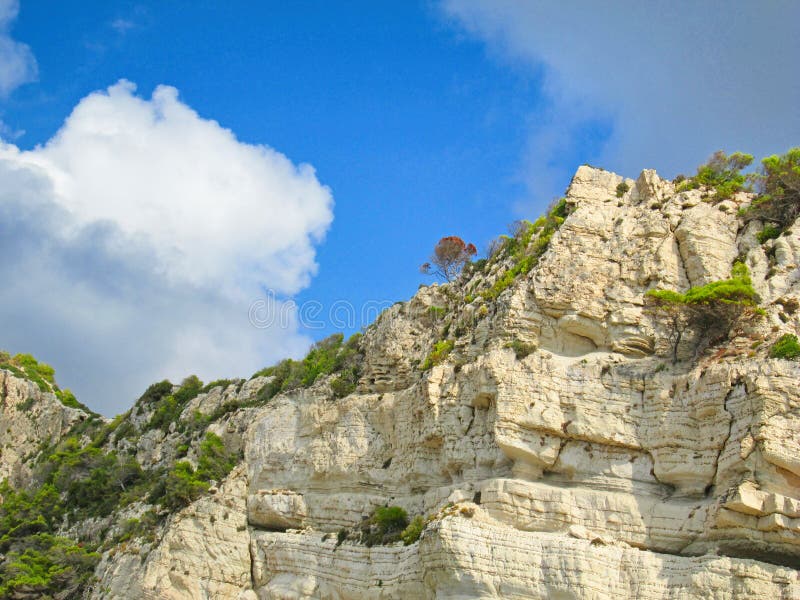 Rockwall and sky stock image. Image of outdoors, natural - 67783145