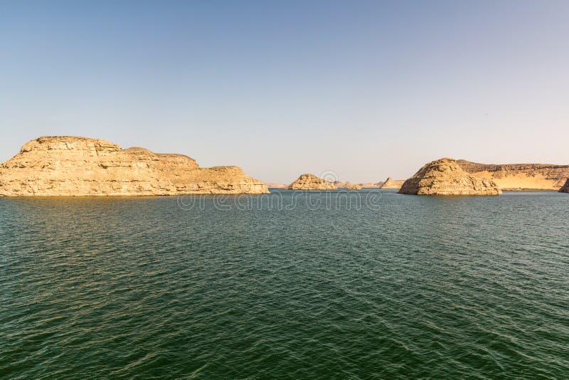 Rocky Banks of Lake Nasser, Egy Stock Image - Image of landscape ...