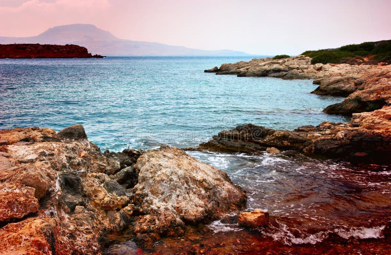 Rocky bay stock photo. Image of landscape, rock, mountain - 6309624