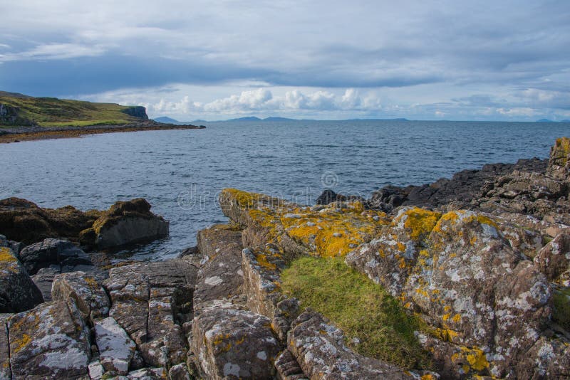 Rocky Bay on the Isle of Skye Stock Photo - Image of scotland ...