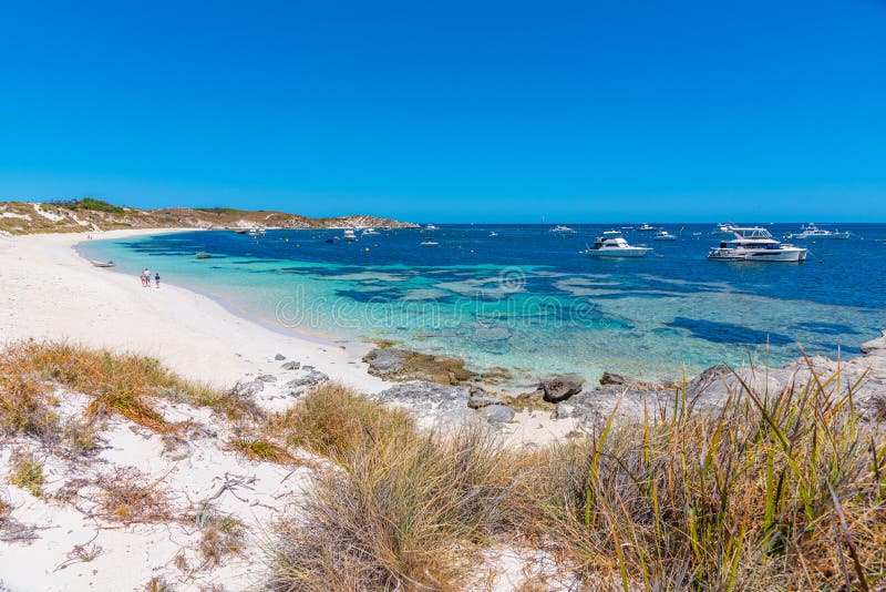 Rocky Bay at Rottnest Island in Australia Stock Photo - Image of perth ...