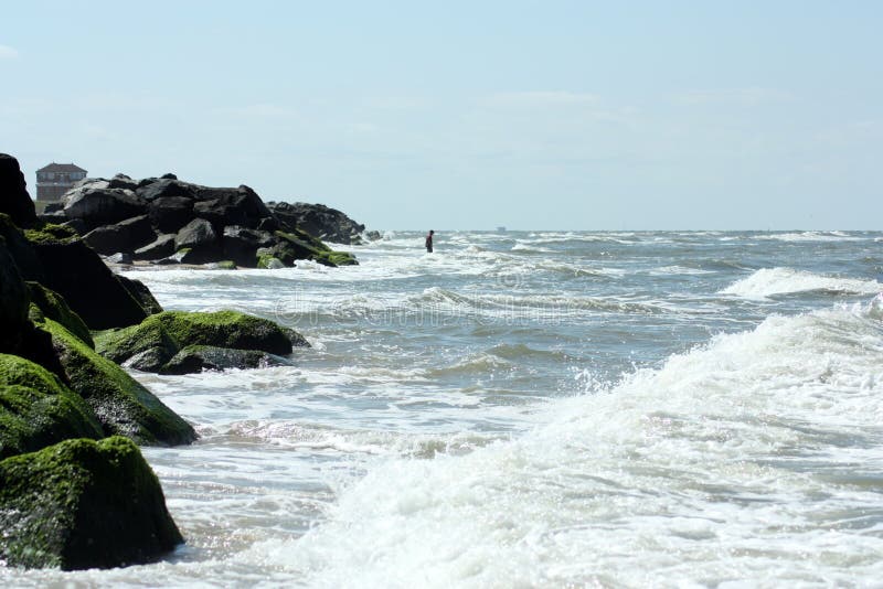 Rocky Beach stock photo. Image of ocean, white, blue - 10467182