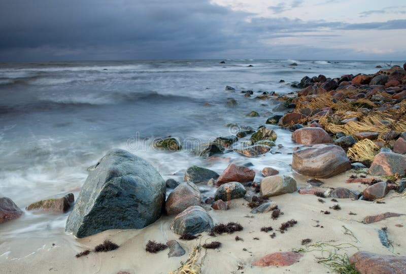 Rocky Beach stock photo. Image of north, beach, stormy - 22387018