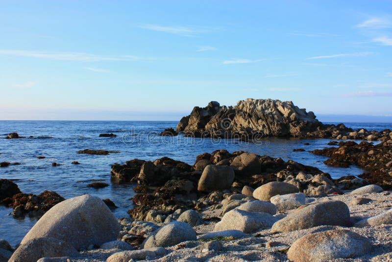 Rocky Beach stock photo. Image of brilliant, brown, dawn - 5286802