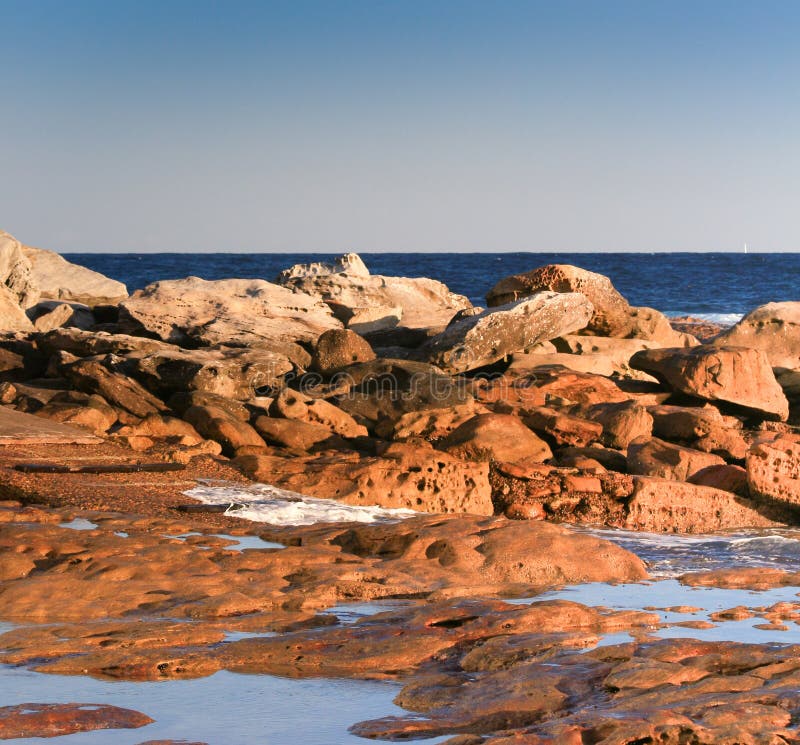 Rocky Beach stock photo. Image of foam, outdoors, seascape - 42489030