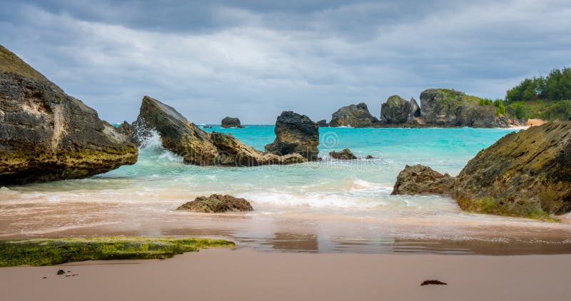 Rocky Bermuda stock photo. Image of warm, vacation, bermuda - 156304828